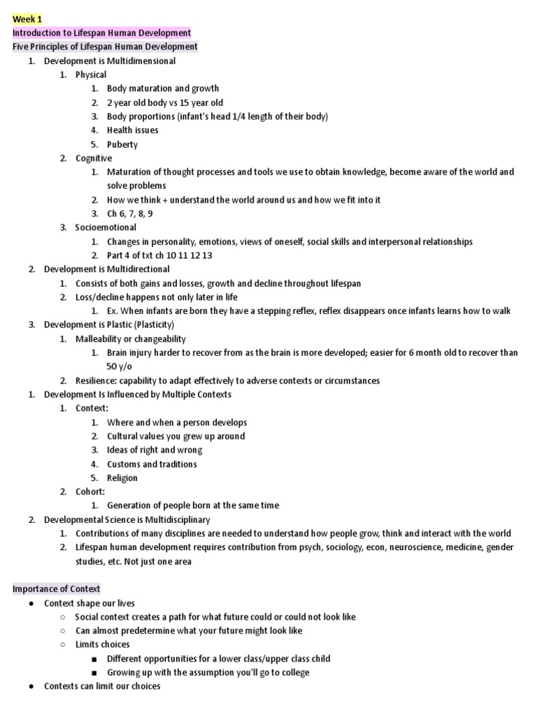FMST 210 Final Notes | PDF | Puberty | Developmental Psychology