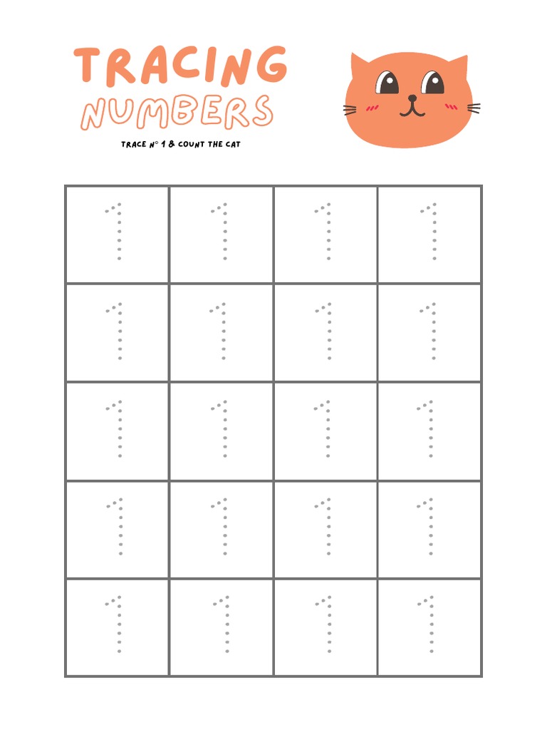 Tracing Numbers | PDF