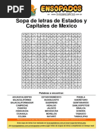 Sopa de Letras: Independencia de México | PDF | Imperio español ...