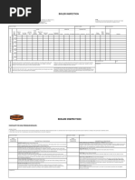 Steam Boiler Maintenance Checklist | PDF | Boiler | Valve