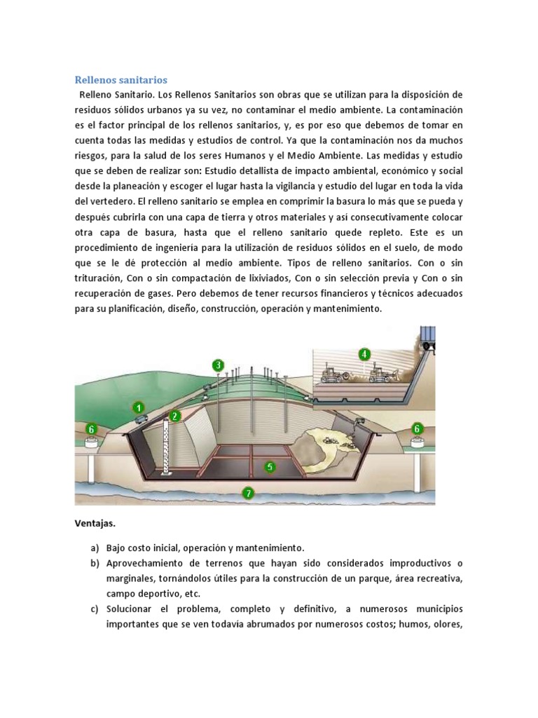 Rellenos Sanitarios | PDF | Vertedero | Residuos
