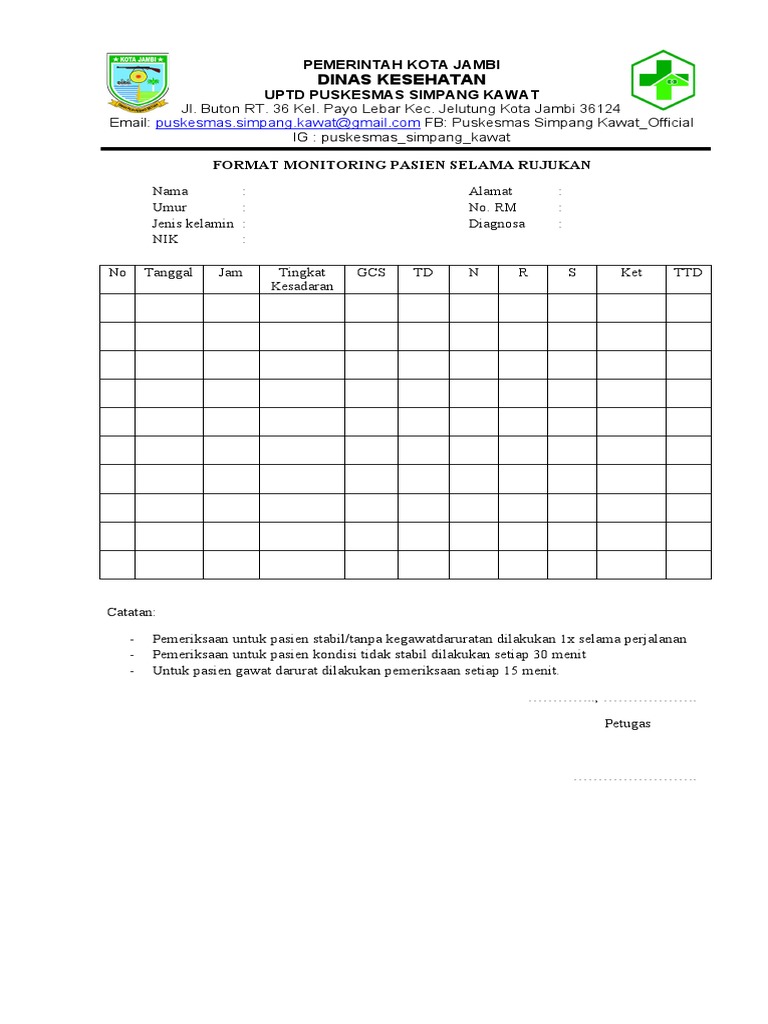 Monitoring Rujukan Pasien Igd | PDF