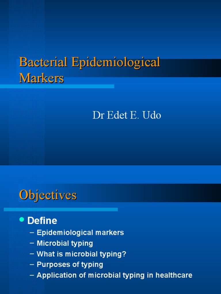 Bacterial Epidemiological Markers Explained | PDF | Molecular Cloning ...