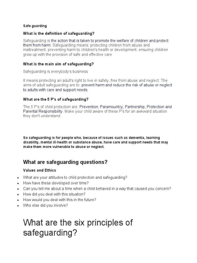 Safeguarding | PDF | Child Protection | Child Abuse