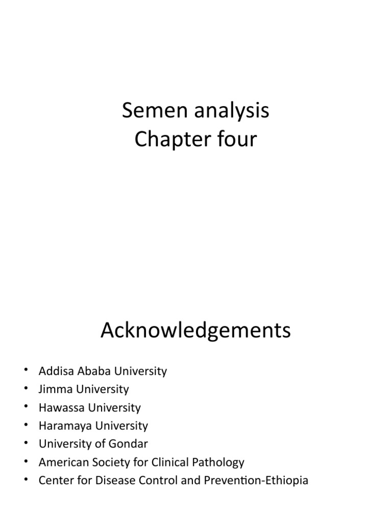 Semen Analysis | Download Free PDF | Semen | Medical Specialties