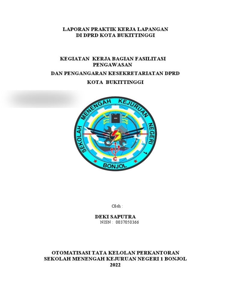 LAPORAN PRAKTIK KERJA LAPANGAN Deki | PDF
