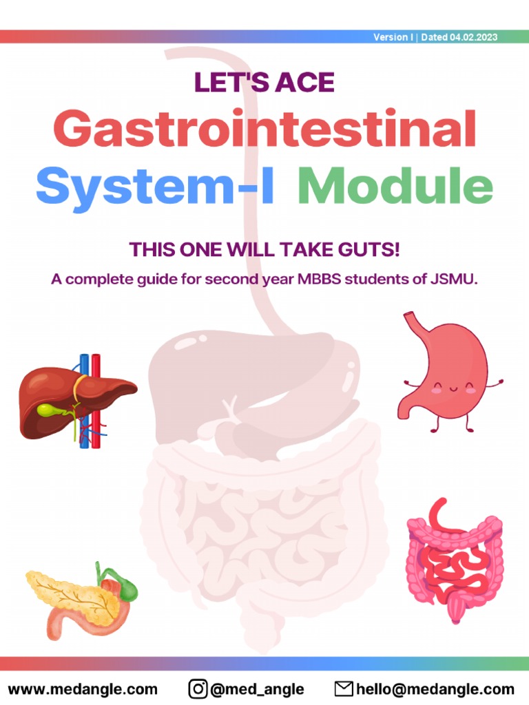 Gastrointestinal System - I Guide For JSMU MS2 | PDF | Gastrointestinal ...