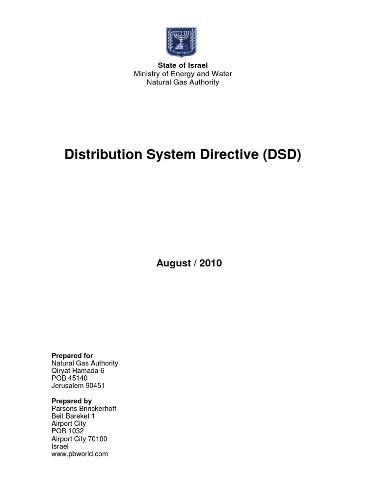 Distribution System Directive 2010 (DSD) | PDF | Pipe (Fluid Conveyance ... Distribution System Directive 2010 (DSD) | PDF | Pipe (Fluid Conveyance ...