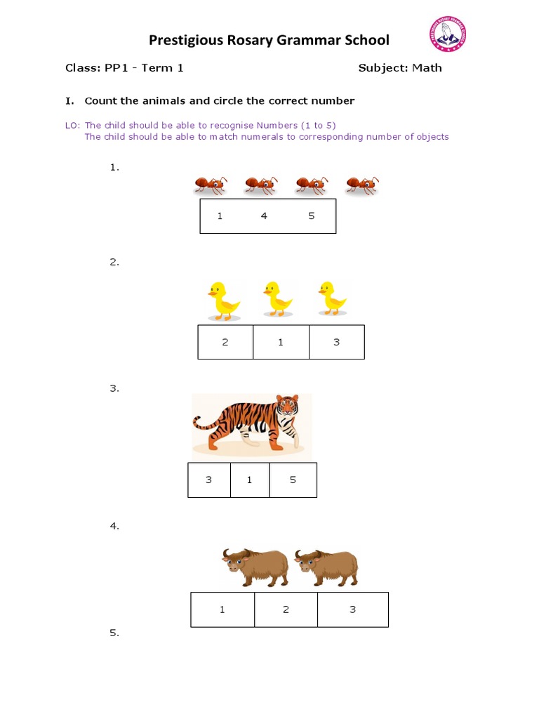 PP1 Math Checkpoint1 | PDF