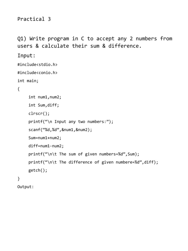 C - Practical - 3 - Group - 3 | PDF | Computer Standards | Computer ... C - Practical - 3 - Group - 3 | PDF | Computer Standards | Computer ...