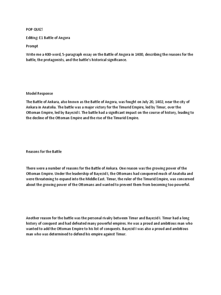 E1 Battle of Angora QN 1 | PDF | Politics Of The Ottoman Empire ...