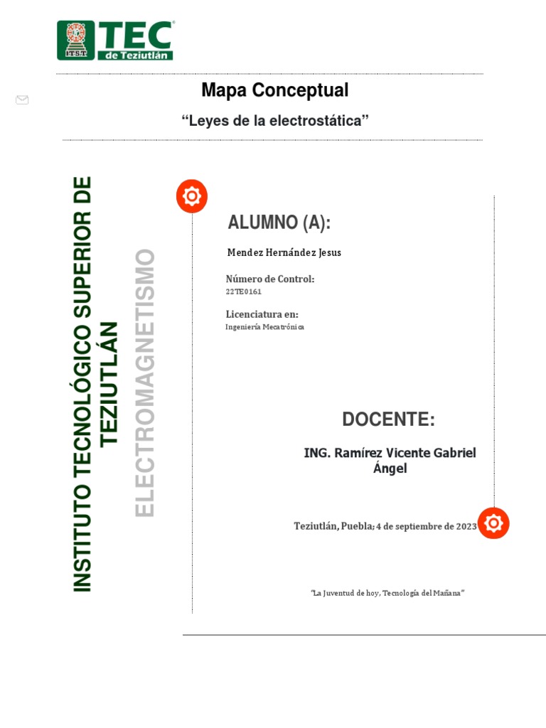 Mapa Conceptual - Leyes de La Electrostática | PDF | Electricidad ...