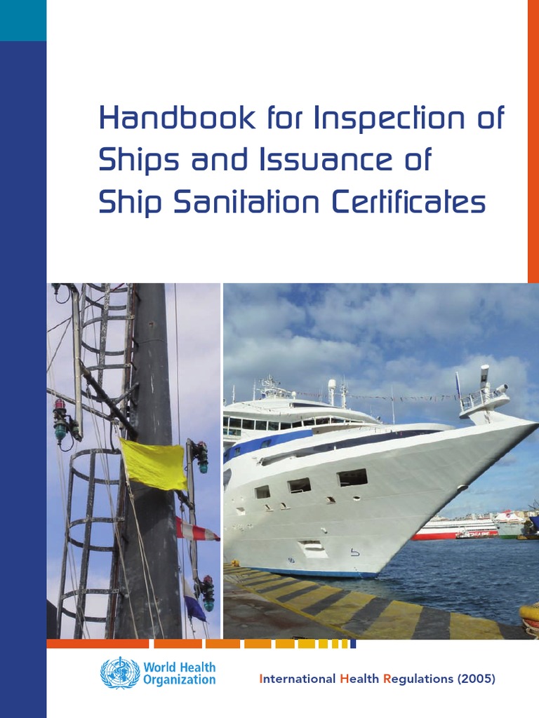 Handbook For Inspection of Ships and Issuance of Ship Sanitation ...
