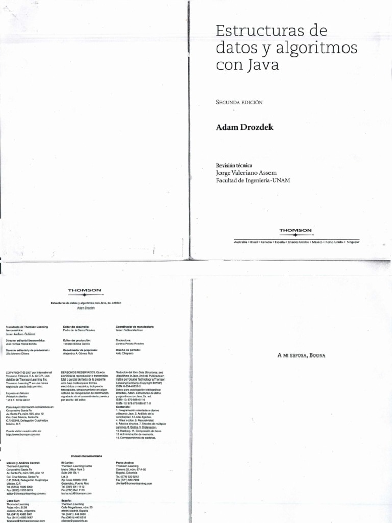Drozdek - Estructuras de Datos y Algortimos Con Java | PDF