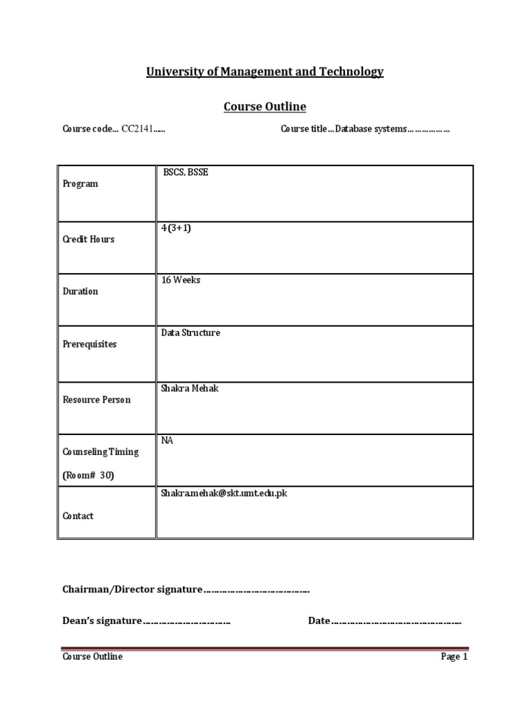 Database Systems Course Content Pdf Relational Model Databases