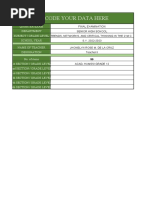 Teacher On Duty Reliever Form | PDF | Government | Public Administration