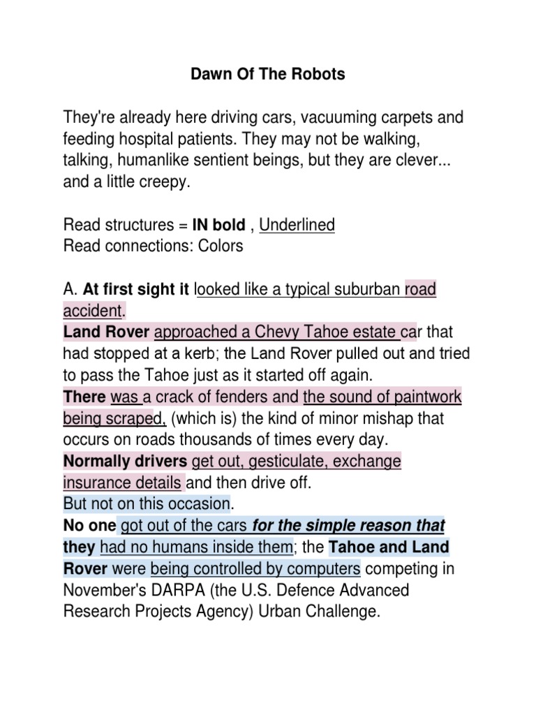 Phân Tích Dawn of The Robots PDF | PDF | Robot | Robotics
