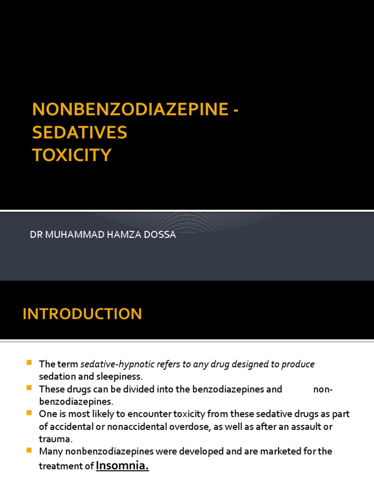 Non-Bz Sedatives | Download Free PDF | Benzodiazepine | Medicine