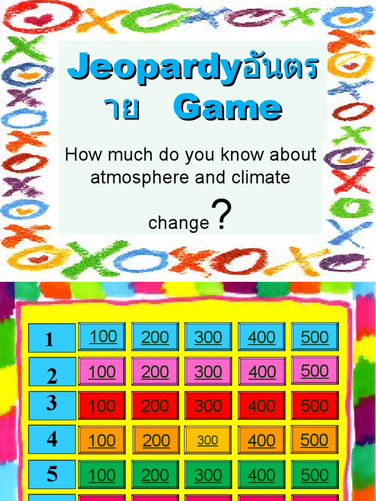 Science - Jeopardy Game ATMOSPHERE | Download Free PDF | Atmosphere ...