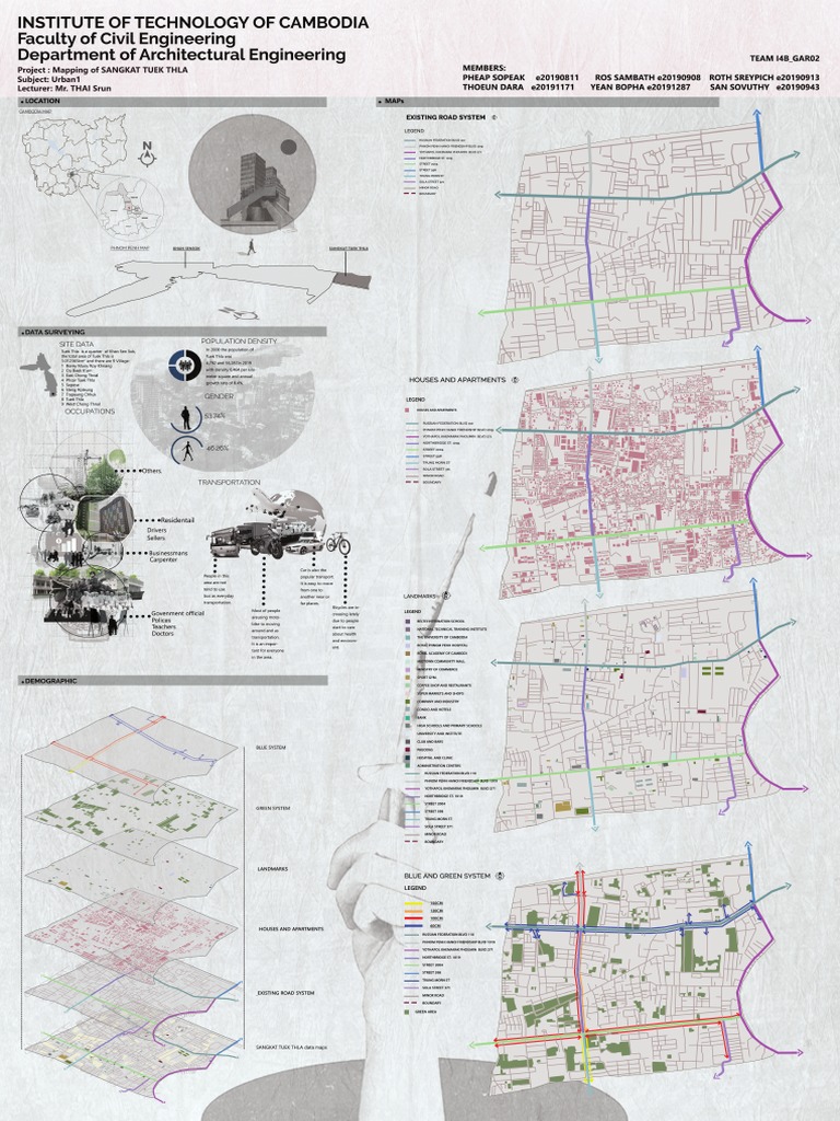 Mapping SANGKAT TUEK THLA | PDF