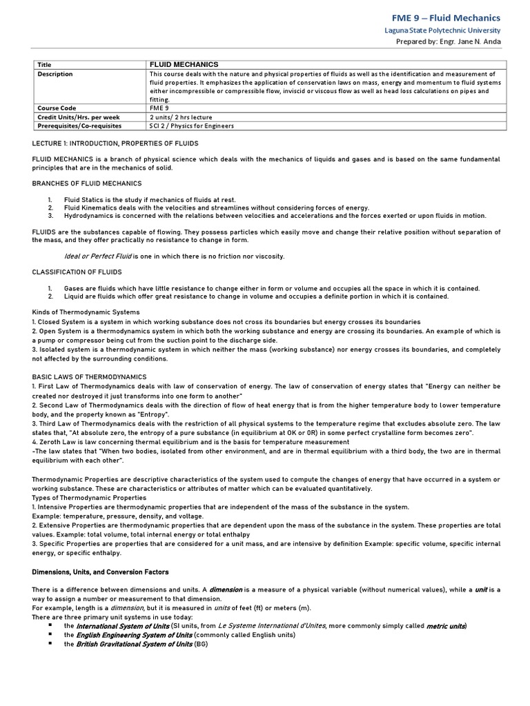 Fluid Mechanics for Engineering Students | PDF | Fluid Mechanics | Pressure