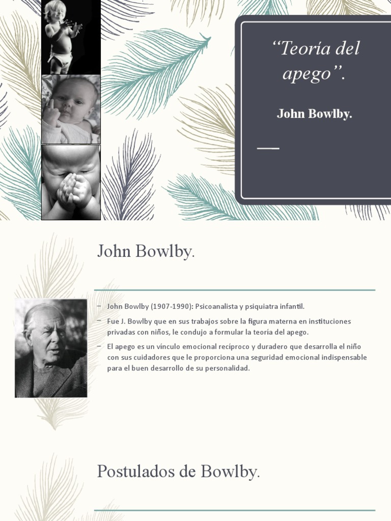 Teoria Del Apego | PDF | Teoría de apego | Psicoanálisis