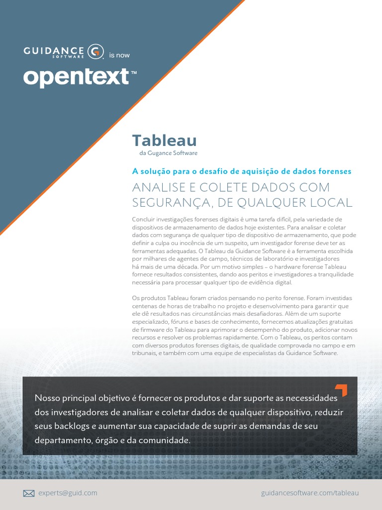 Tableau Forensic Hardware Overview PT | PDF | USB | Rede de computadores