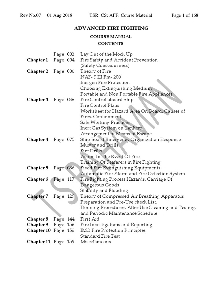 Advanced Fire Fighting New Book - TS Rahaman | PDF | Combustion | Fires