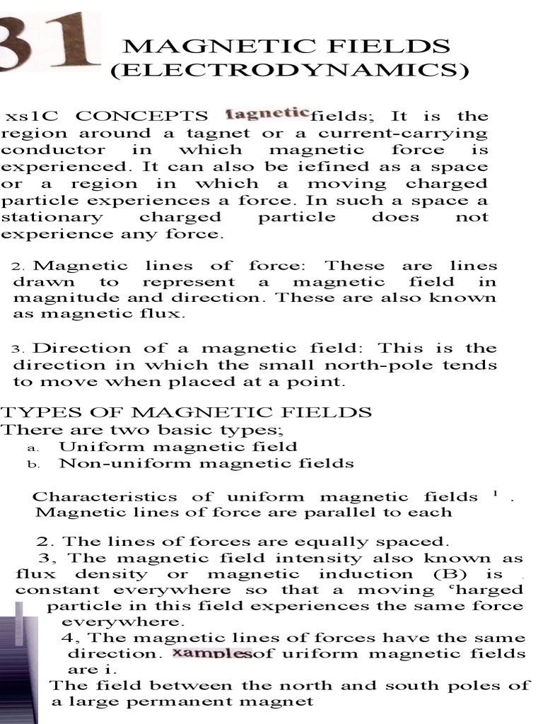 Magnetic Fields | PDF | Magnetic Field | Acceleration