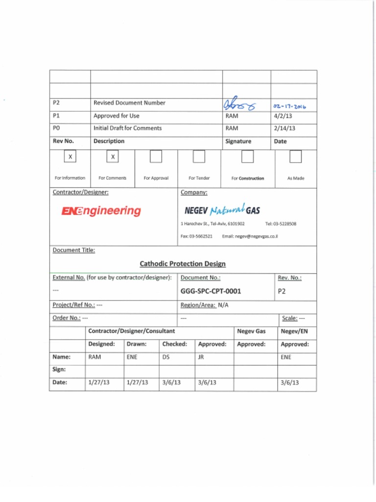 GGG-SPC-CPT-0001 - CP Design - Rev 2 (2016-02-07) | PDF | Pipe (Fluid ...