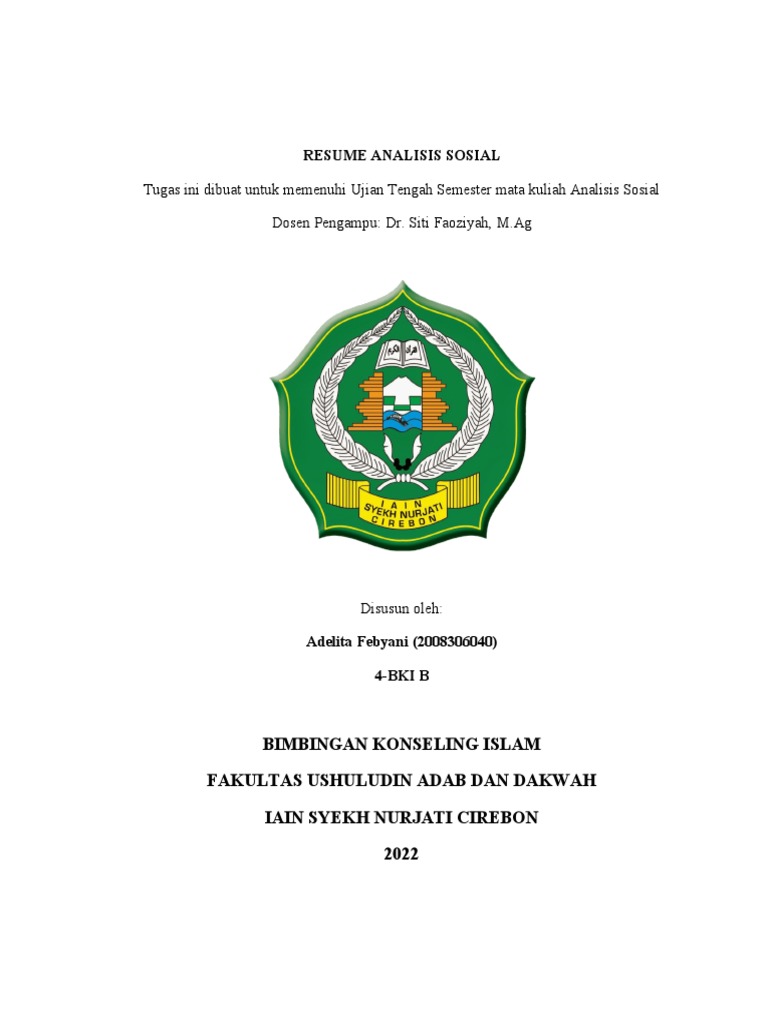 Uts Ansos | PDF | Ilmu Sosial