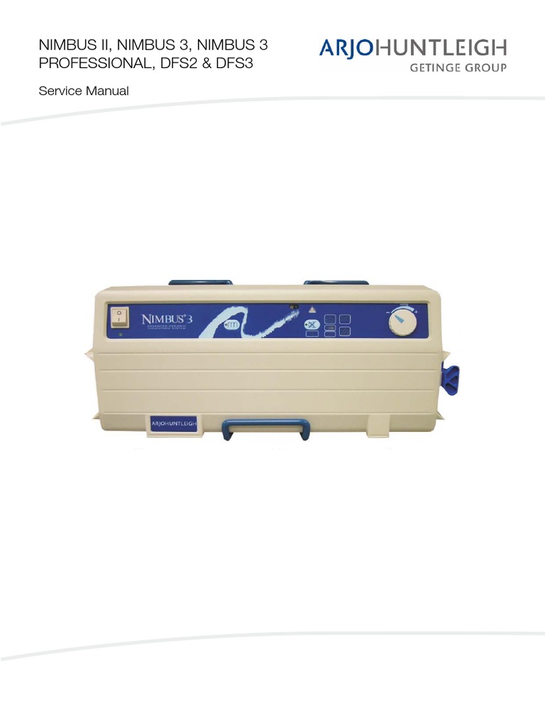 Arjohuntleigh Nimbus II 3 3-Pro Dfs2 Dfs3 Service Manual | PDF | Pump | Valve