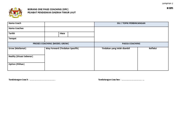 Borang OPC Terkini | PDF