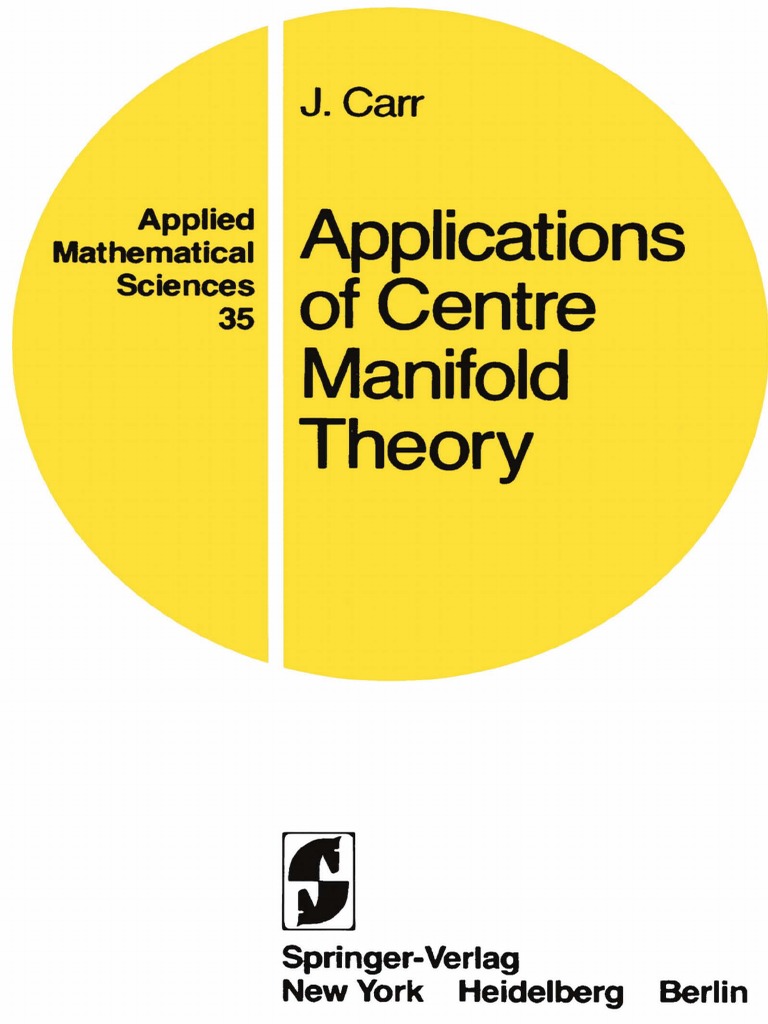 (Applied Mathematical Sciences 35) Jack Carr (Auth.) - Applications of ...