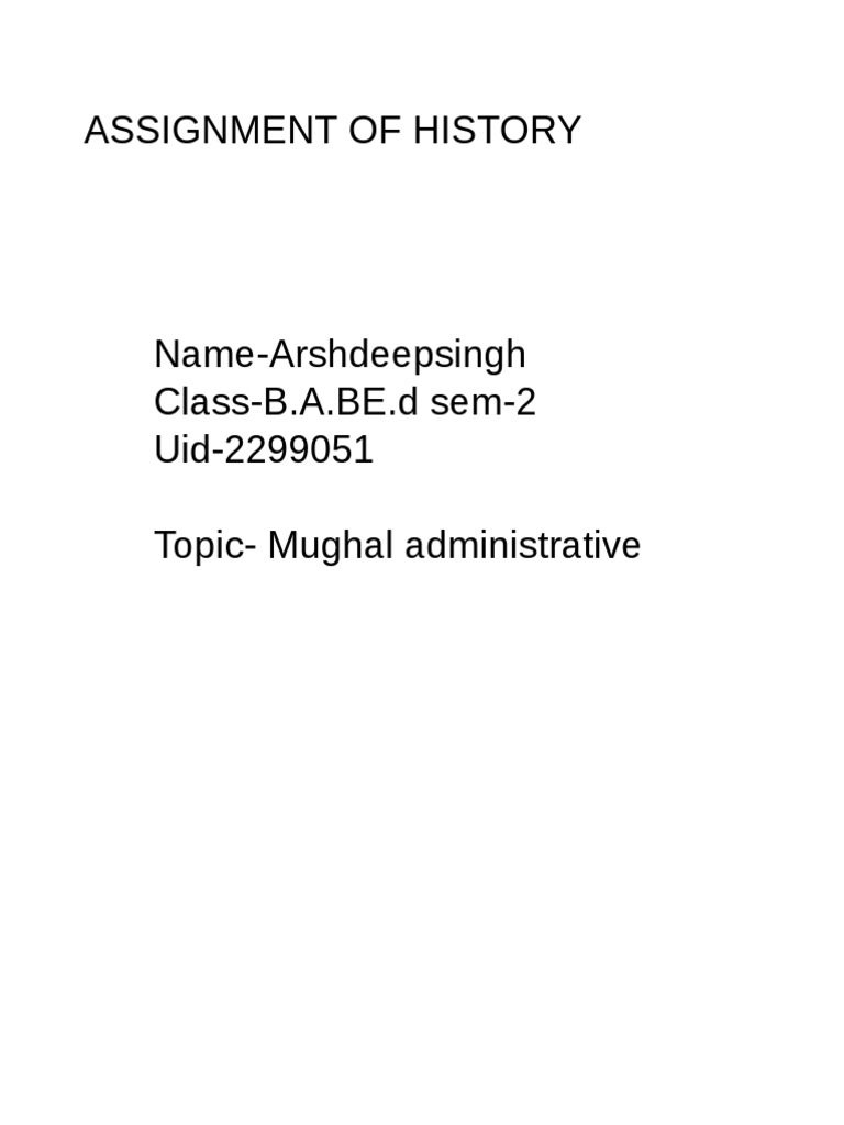 Mughal Jagirdari and Mansabdari System | PDF | Mughal Empire