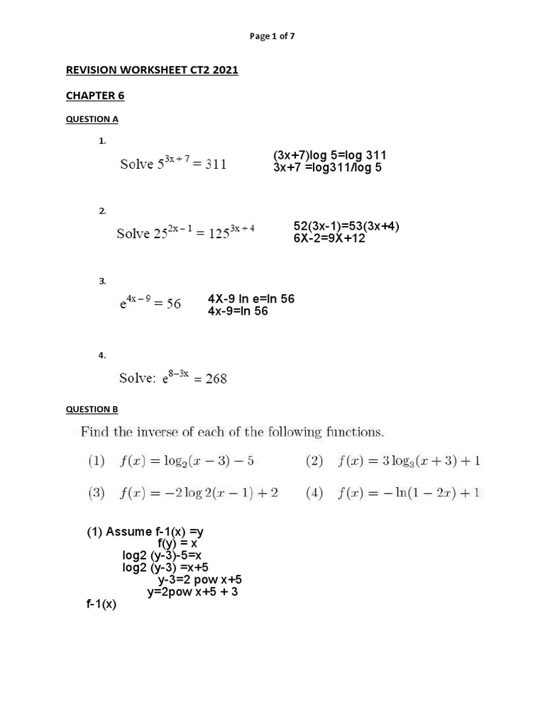 Revision Worksheet CT2 2021 | PDF | Mathematics | Elementary Geometry