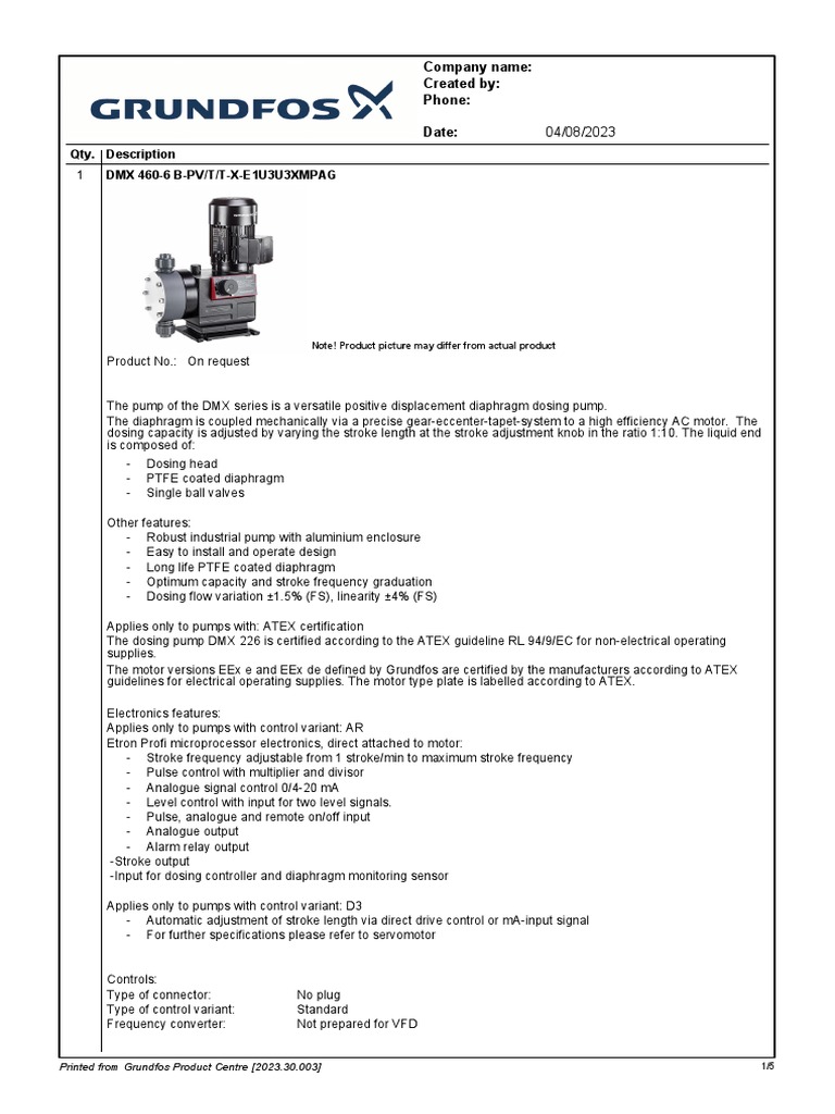 Grundfos | PDF | Valve | Pump