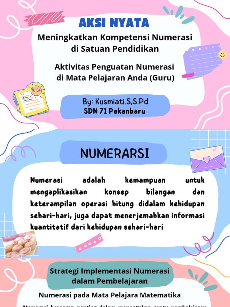 Aksi Nyata Numerasi | PDF | Karier & Perkembangan