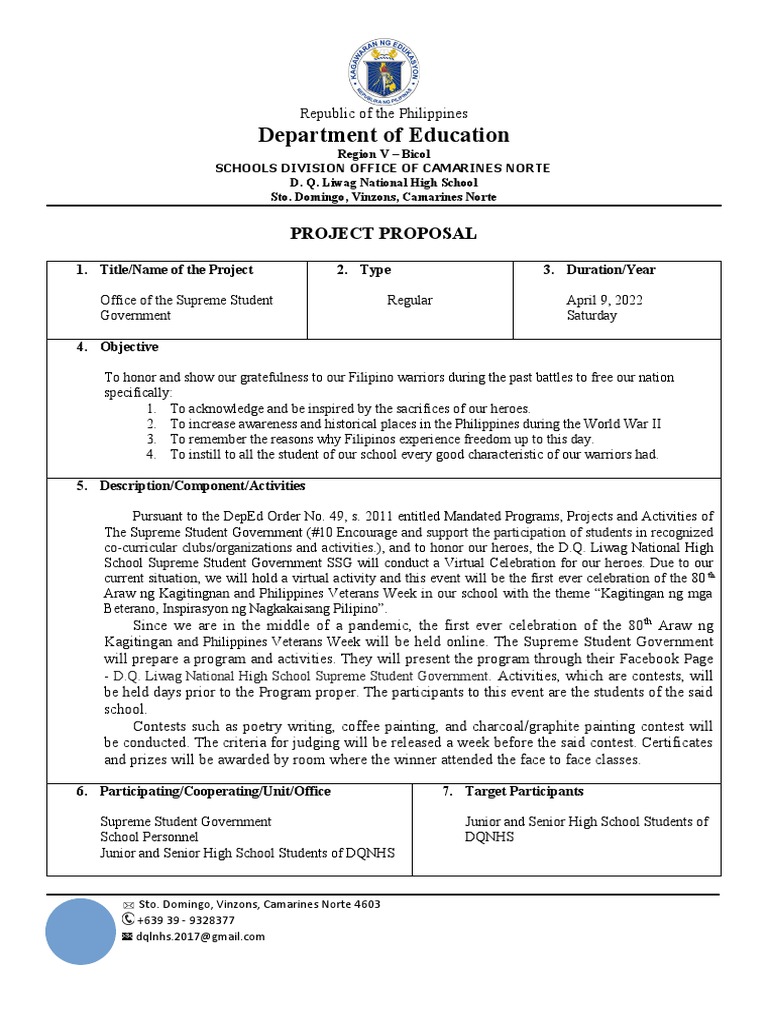 Proposal For SSG Office | PDF