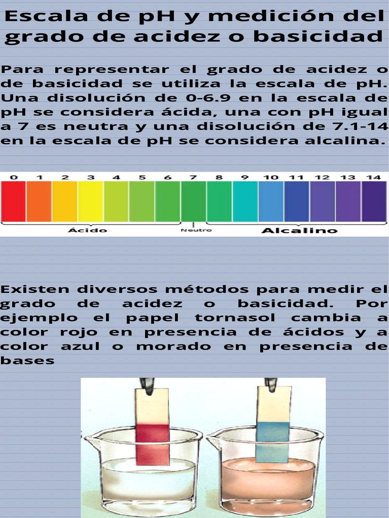 Escala de PH y Medición Del Grado de Acidez o Basicidad | PDF