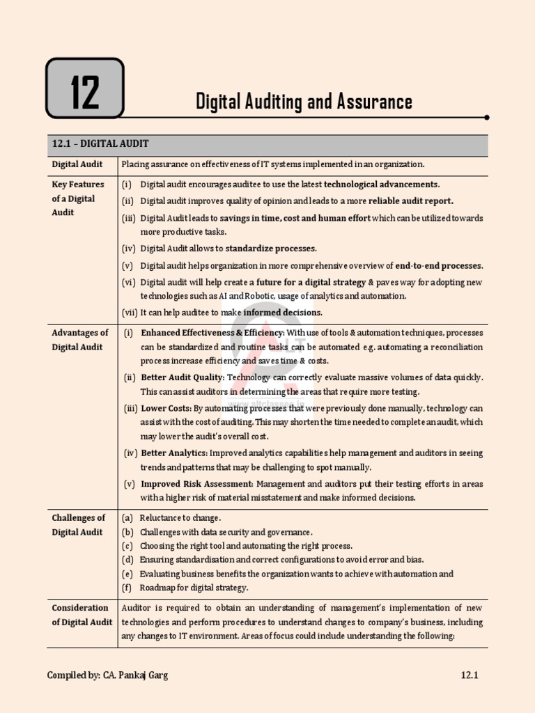 Digital Auditing: Enhancing Assurance | PDF | Audit | Malware