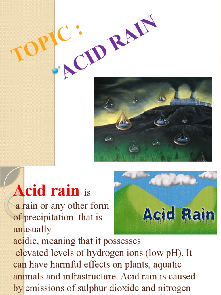 Acid Rain | PDF | Fossil Fuel Power Station | Soil