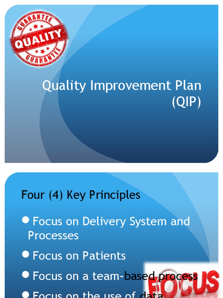Quality Improvement Plan (QIP) | Download Free PDF | Quality Management ...