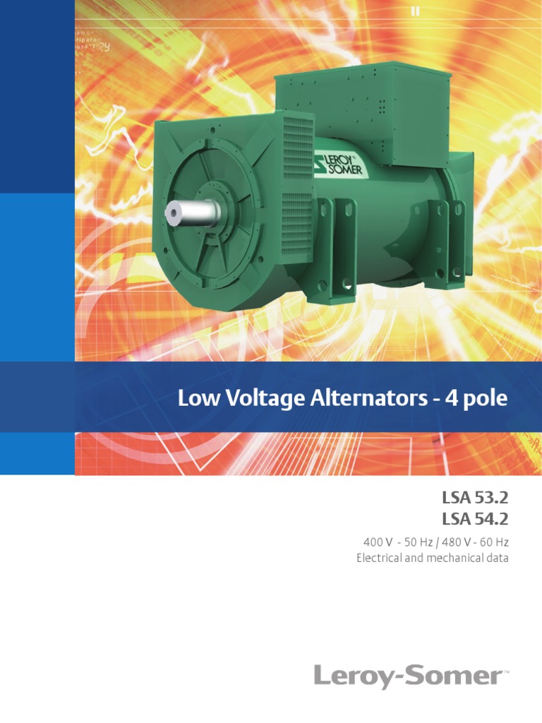 Leroy Somer LSA 54.2 | PDF | Mains Electricity | Electric Generator