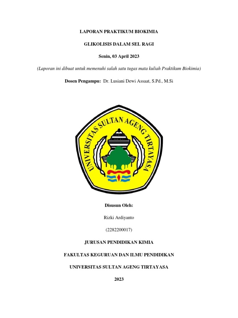 Rizki Ardiyanto - Glikolisis Dalam Sel Ragi | PDF