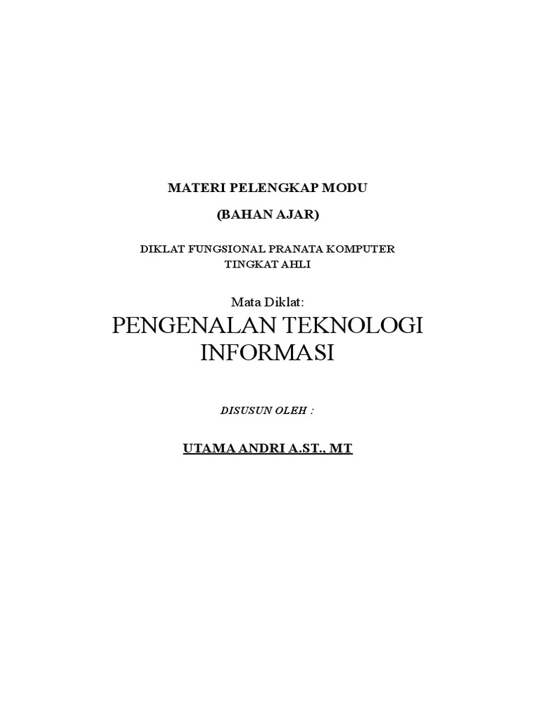 Materi Pelengkap Modul (Tester) | PDF Materi Pelengkap Modul (Tester) | PDF