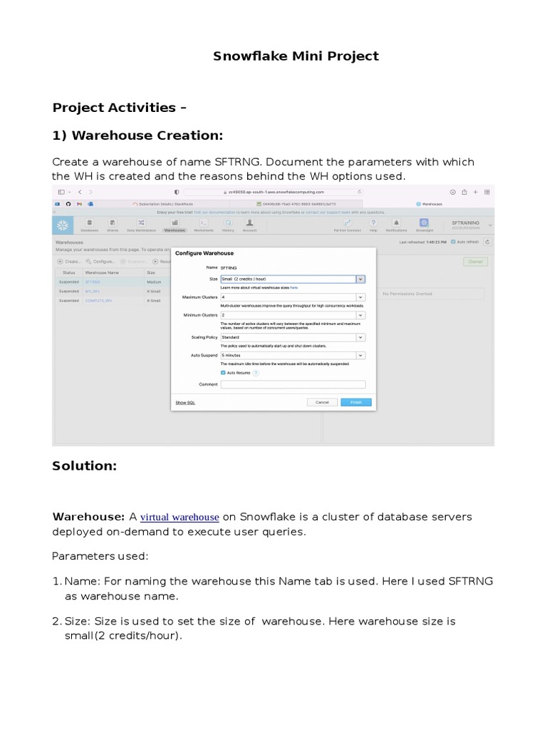 Snowflake Document | PDF | Computer File | Comma Separated Values