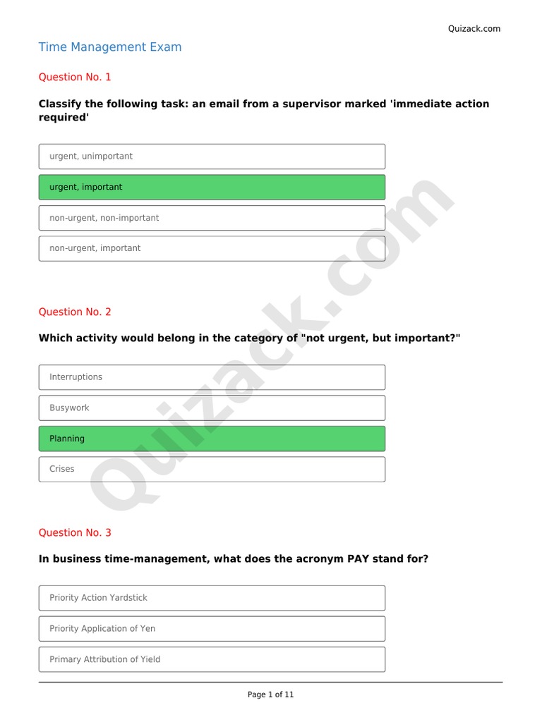 PDF Download Time Management | PDF | Time Management | Professional Skills
