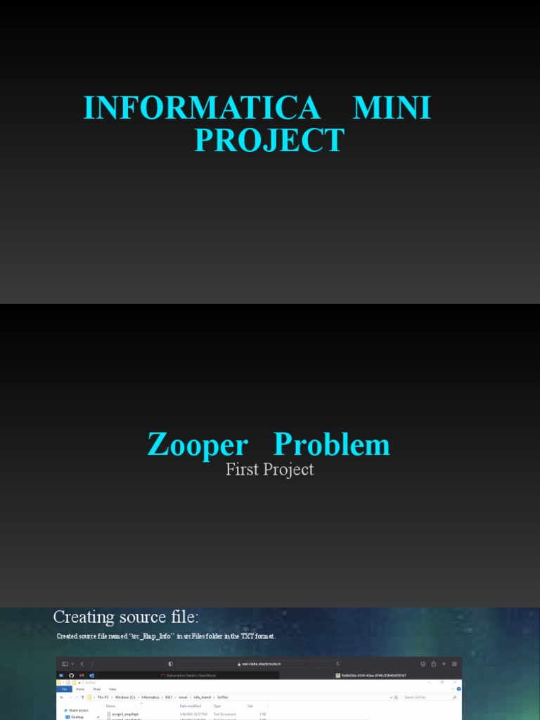 Sneha Dugani Informatica Mini Project | Download Free PDF | Information ...