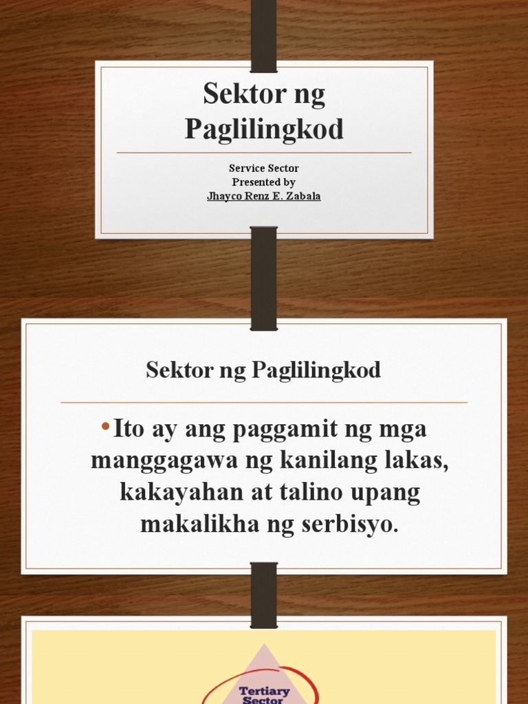 Sektor NG Paglilingkod | PDF